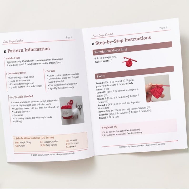 3D Heart Simple Crochet Pattern PDF • Easy Beginner Design • Instant Download • Amigurumi Style ...