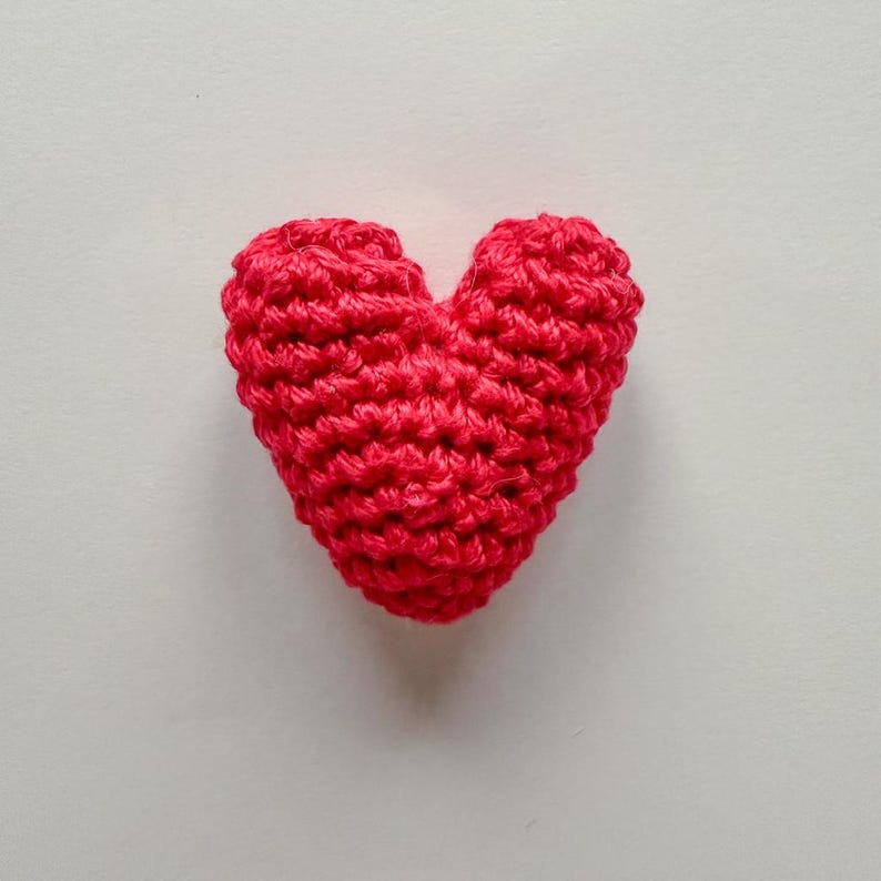 3D Heart Simple Crochet Pattern PDF • Easy Beginner Design • Instant Download • Amigurumi Style ...