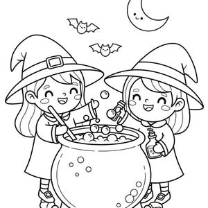 20 Cute Halloween Coloring Pages for Kids | Fun Spooky Coloring Book ...