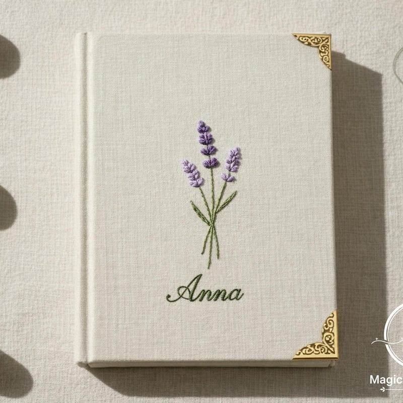 Embroidered Book. Cover - Etsy UK