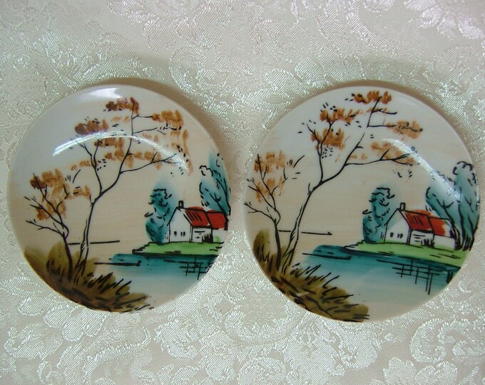 Vintage Japanese Miniature Plates - Hand Painted - Etsy