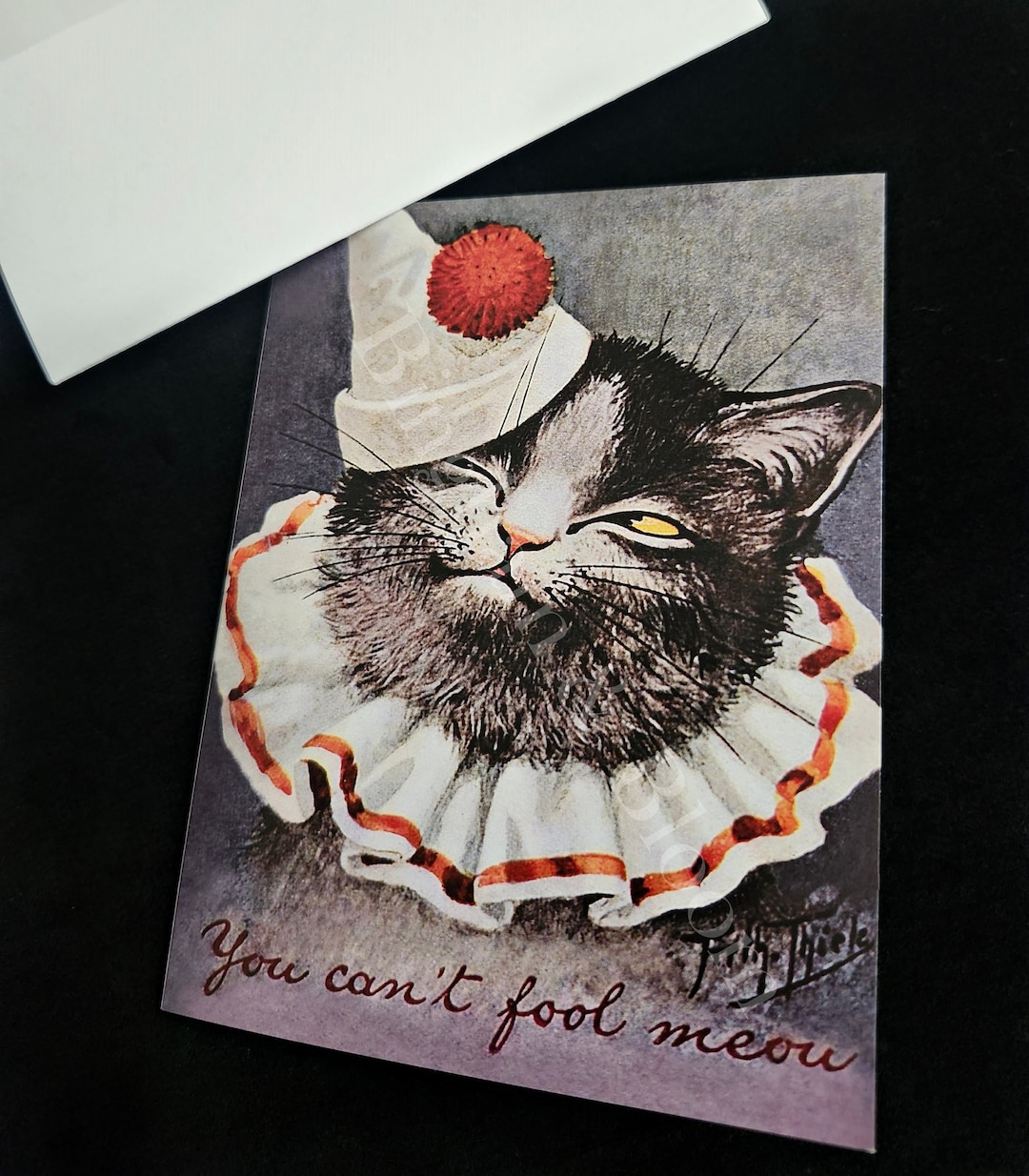 Vile Victorian Cats Can't Fool Meow Blank Greeting Card 5.5 X 4.25 ...