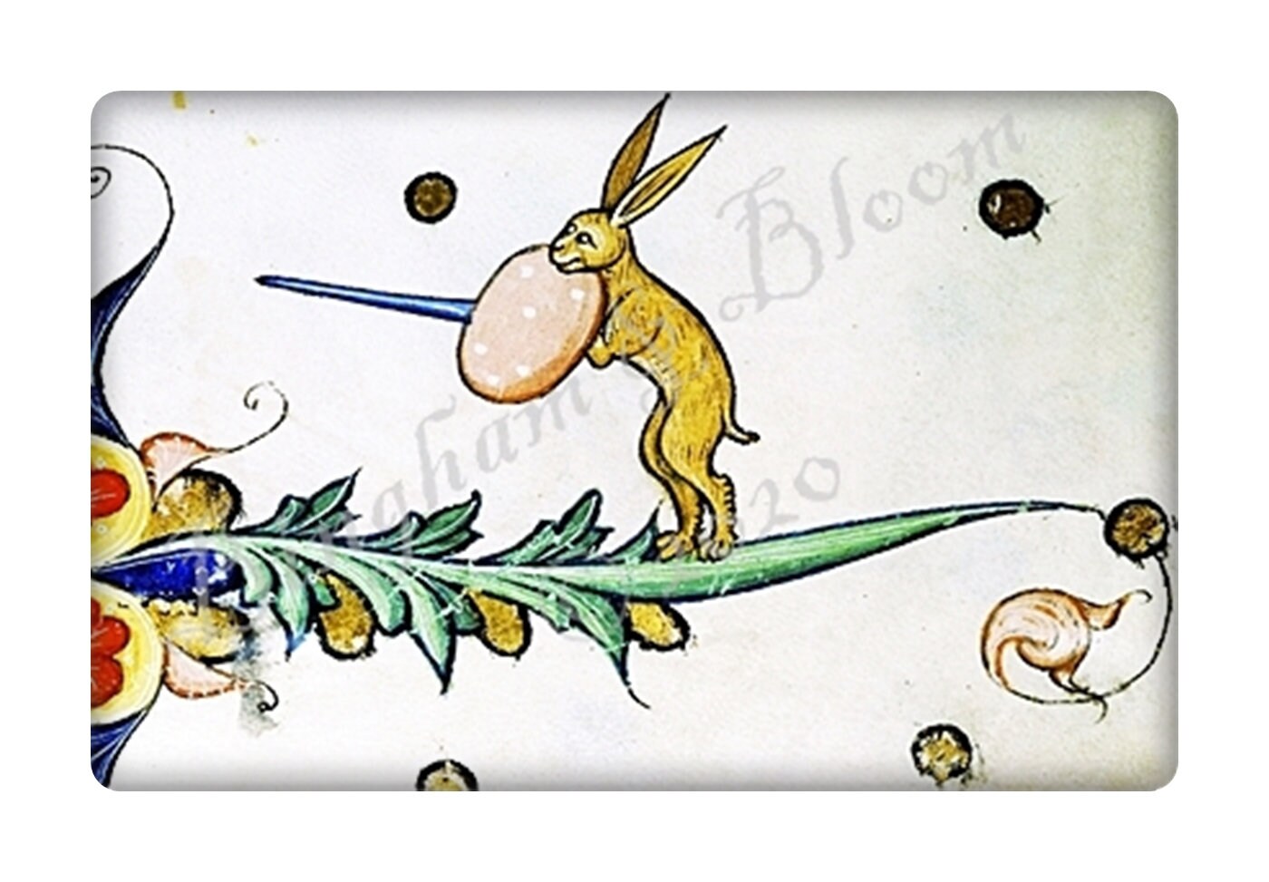 Fridge Magnet 2.75 x 1.75 Choose From 5 Designs Medieval Bunnies of the ...