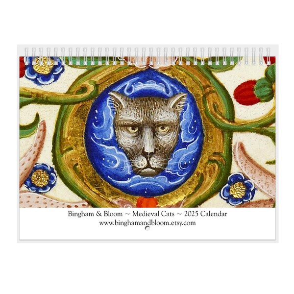 Medieval Cat Calendar - Etsy