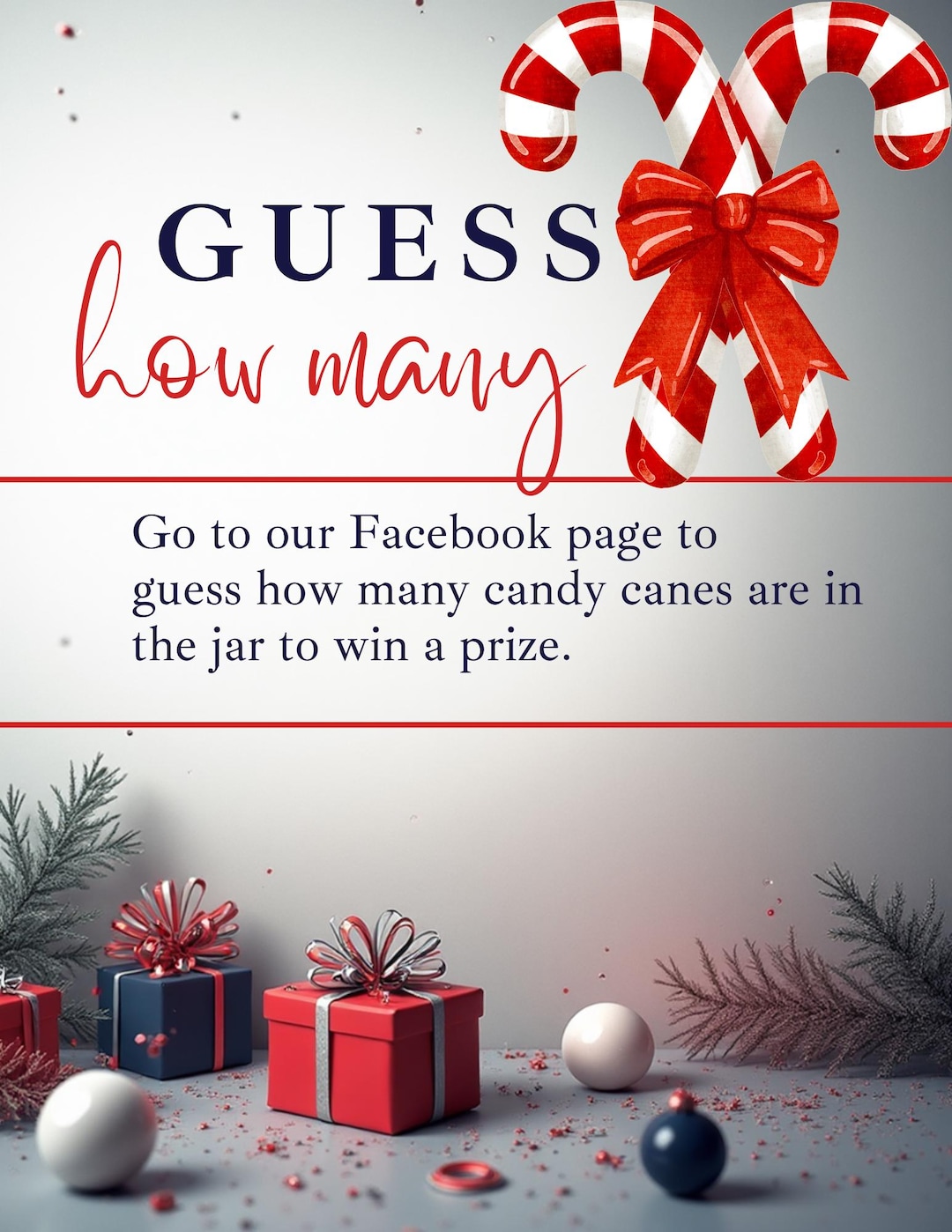 Guess How Many Candy Canes Game Pack - Etsy