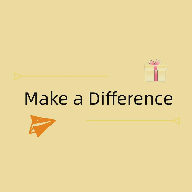 Make a Difference - Etsy