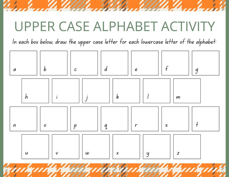 Fall Alphabet Hunt Worksheets: Preschool Letter Recognition Activity ...
