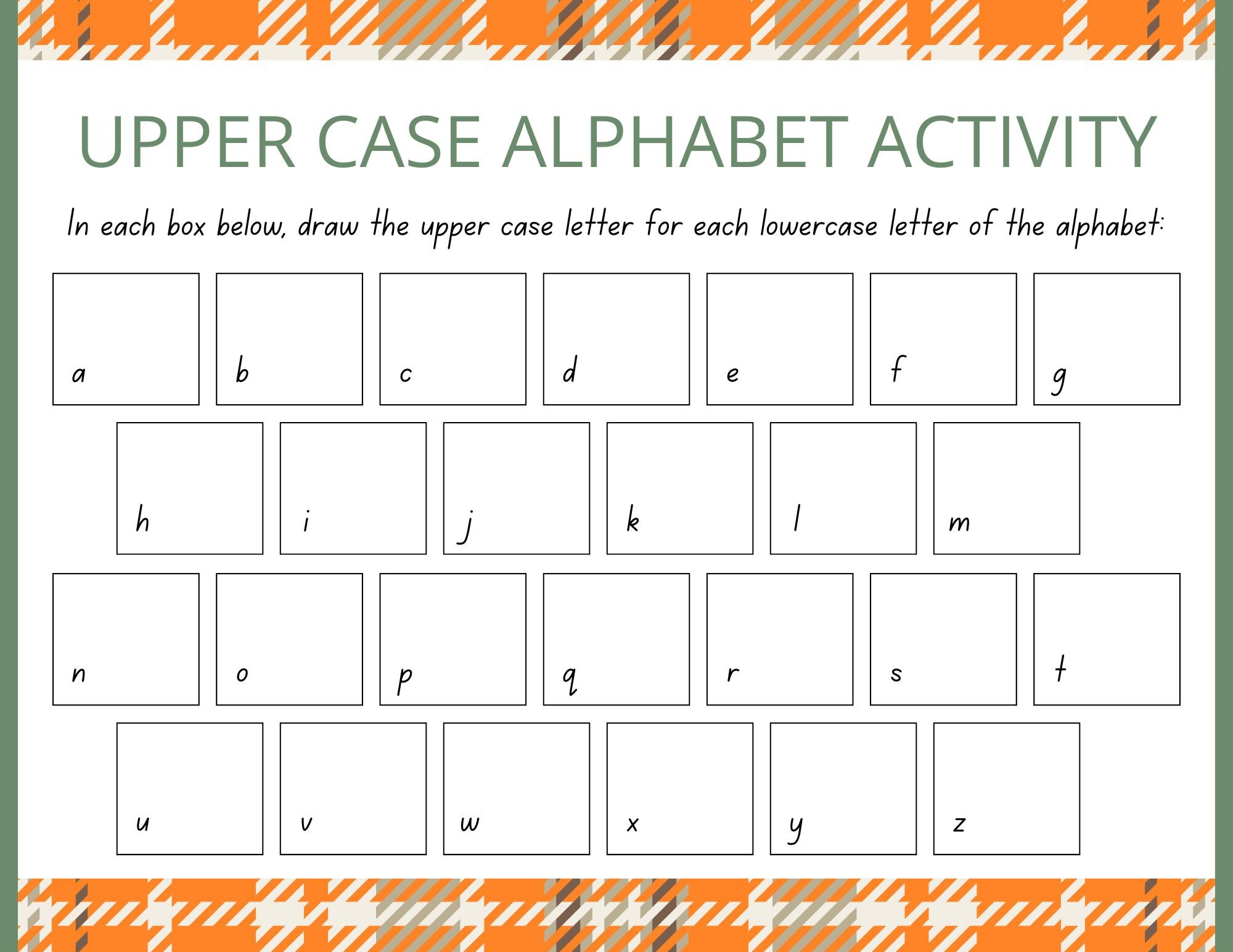 Fall Alphabet Hunt Worksheets: Preschool Letter Recognition Activity ...