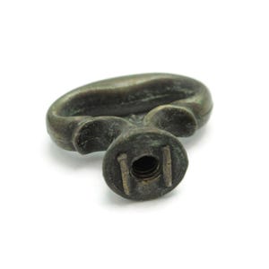 Vintage Faux Mock Key Knob Brass Colored Small Drawer or Cabinet Door ...
