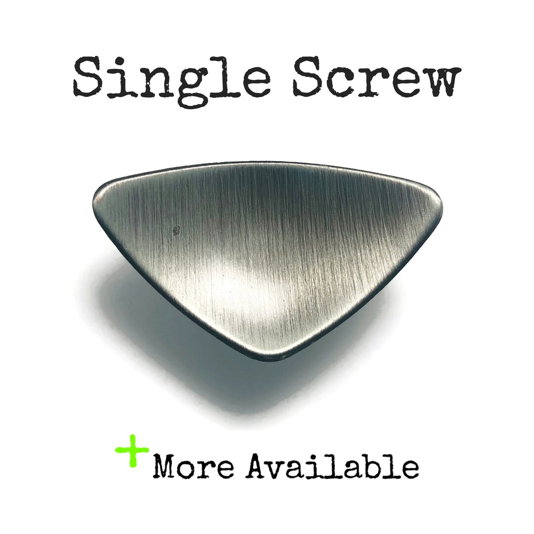 Vintage Triangle MCM Drawer Knob Concave Pewter Silver Color Atomic ...