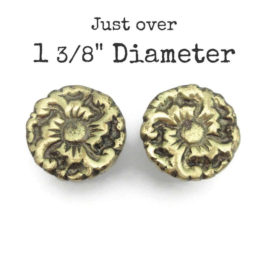Pair of Vintage French Provincial Drawer Knobs Just Over 1 3/8 ...