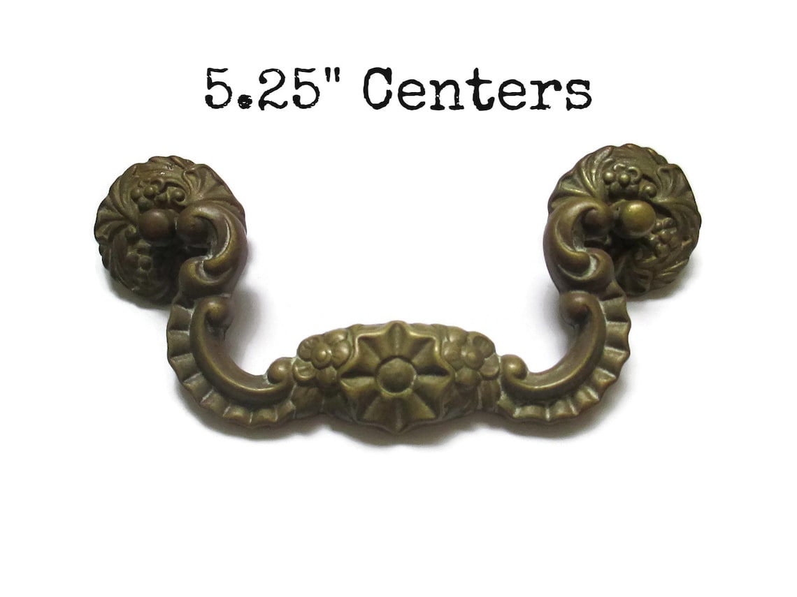 Vintage Drawer Pull 5.25 Centers Heavy Large Bail | Etsy