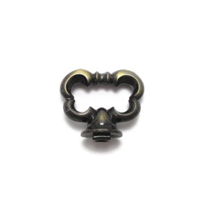 Vintage Faux Mock Key Knob Brass Color Drawer Pull Cabinet Door Handle ...