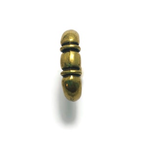 Vintage Faux Mock Key Knob Brass Colored Small Drawer or Cabinet Door ...