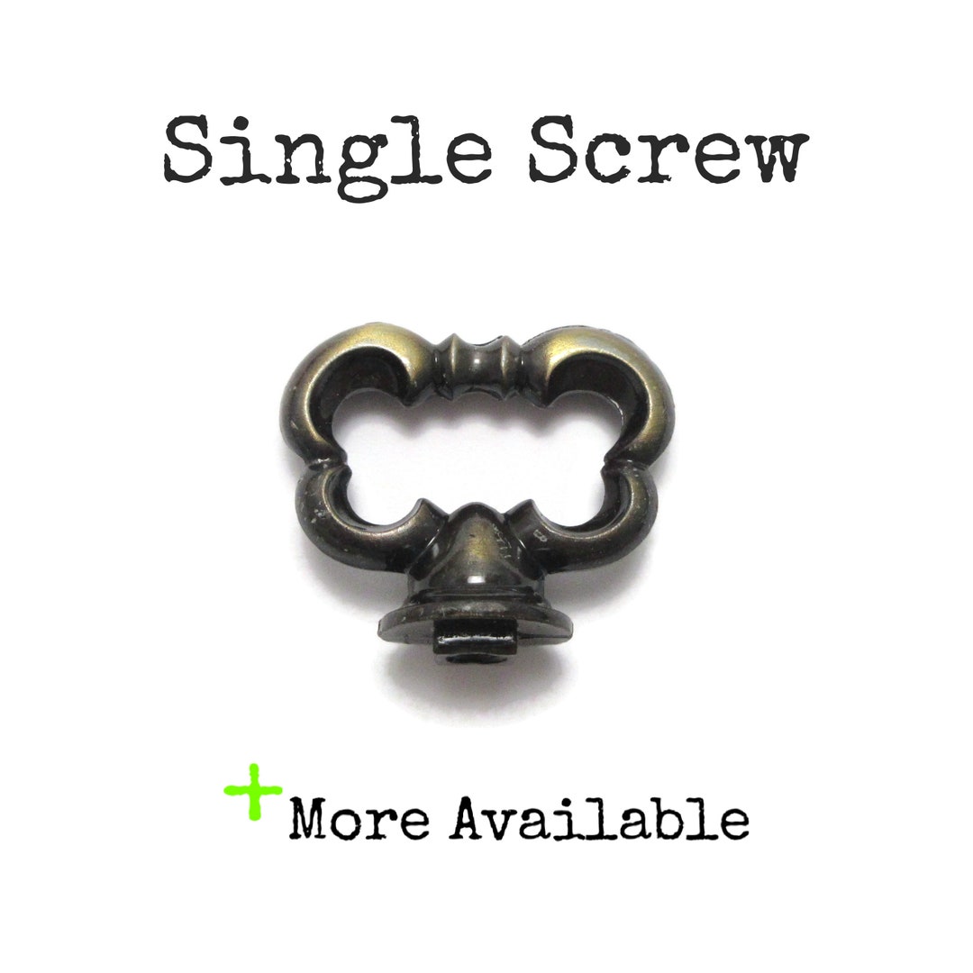 Vintage Faux Mock Key Knob Brass Color Drawer Pull Cabinet Door Handle ...