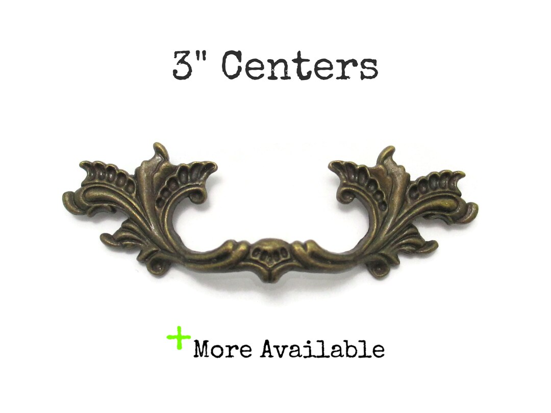 French Provincial Drawer Pulls 3 Centers Ornate - Etsy