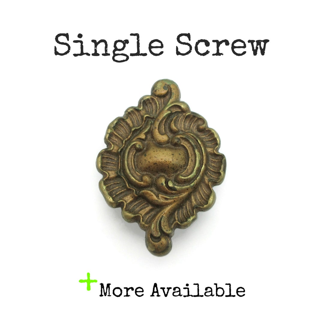 Large Vintage French Provincial Drawer Knob Ornate Furniture Handle ...