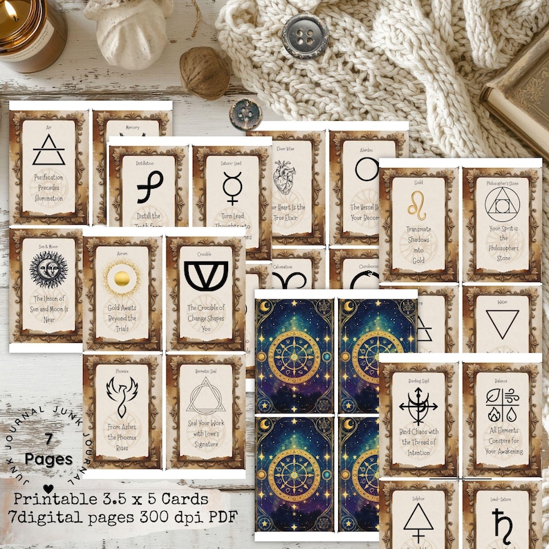 Alchemical Oracle Deck: Mystical Symbols, Spiritual Guidance (digital ...