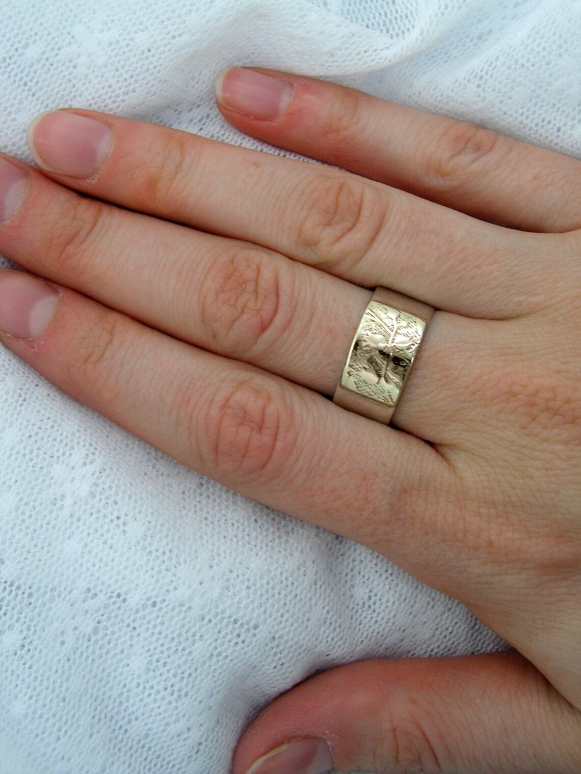 Gold Pomegranate Ring. Sterling Silver Gold Ring. Floral Gold Ring ...