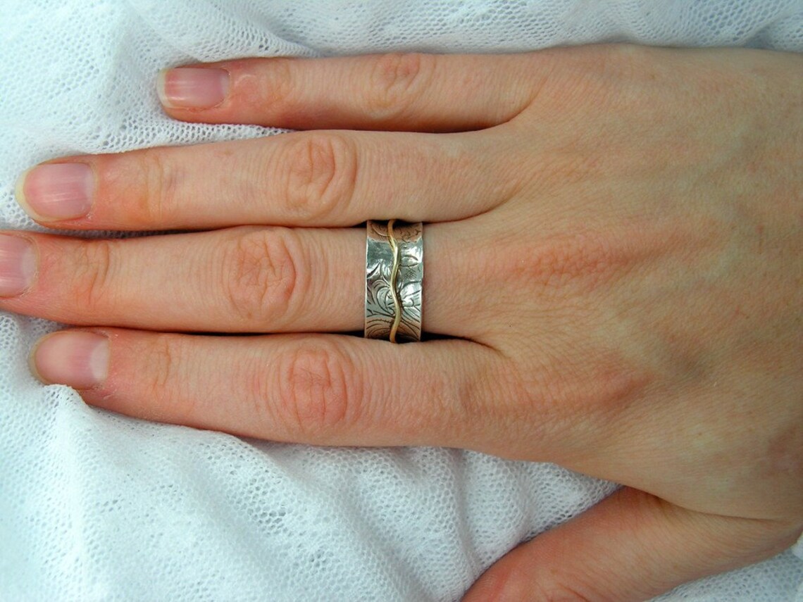 Spinner Ring.worry Rings. Meditation Ring. Sterling Silver - Etsy Canada