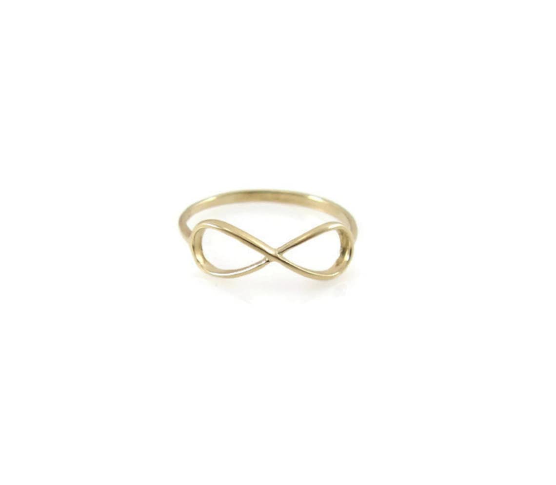 Infinity Ring. 14k Yellow Gold Infinity Ring. Infinity Gold - Etsy