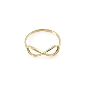 Infinity Ring. 14k Yellow Gold Infinity Ring. Infinity Gold Ring ...