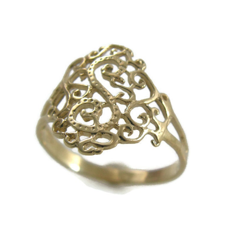 Lace Ring. 14k Yellow Gold Lace Ring. Lace Gold Ring. Filigree - Etsy