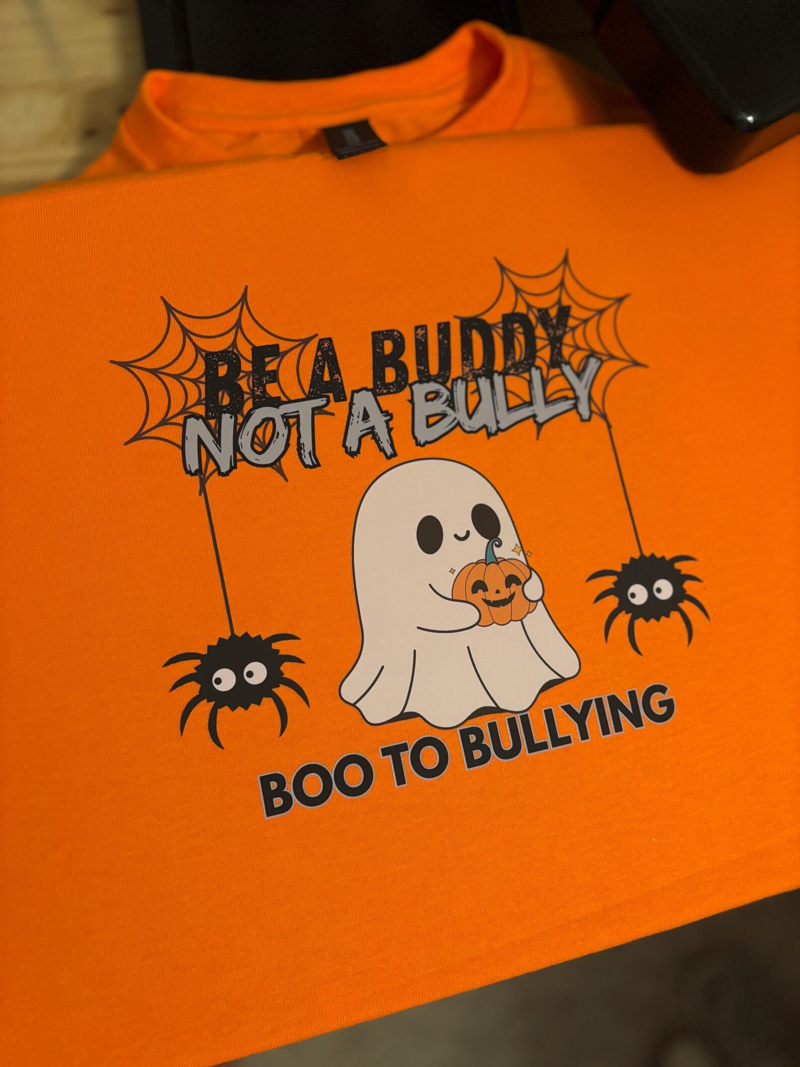 Anti-bullying Ghost Friends PNG: Halloween Awareness Ribbon Design ...