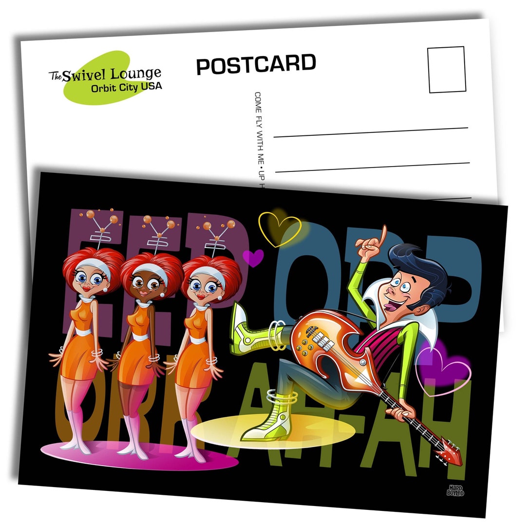 JET SCREAMER Postcard - Free Shipping! - Etsy