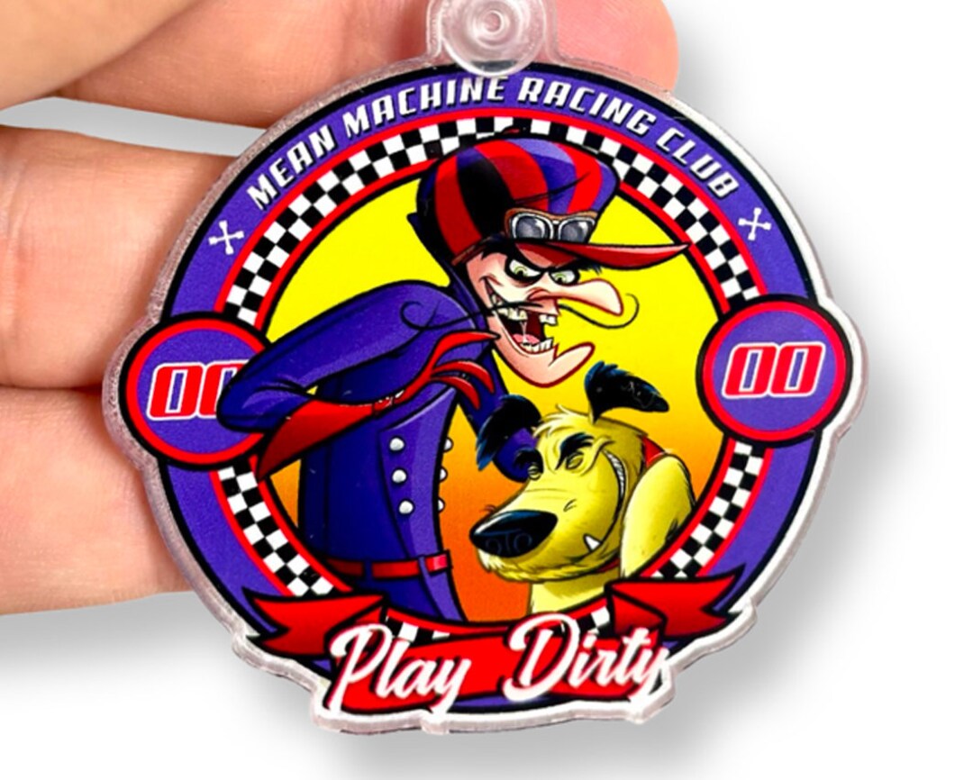 DASTARDLY & MUTTLEY "play Dirty" Acrylic Keychain - Etsy