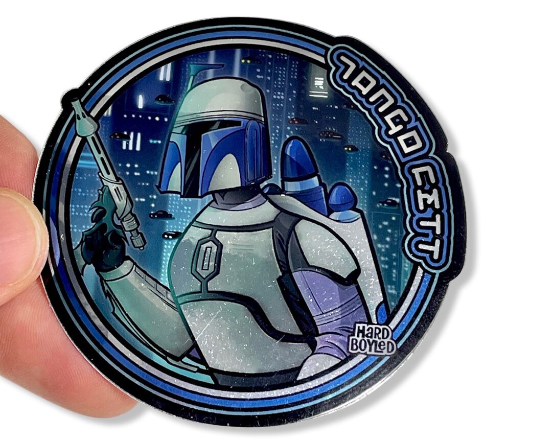 STAR WARS: Jango Fett Vinyl Sticker - Free Shipping! - Etsy