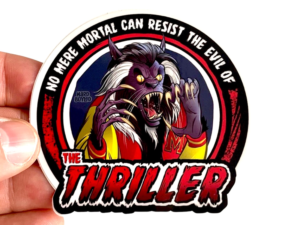 Michael Jackson: THRILLER 3" Vinyl Sticker - Free Shipping! - Etsy