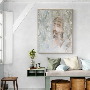 Abstract Jesus Art, Jesus Painting Canvas, Modern Jesus Art, Modern ...