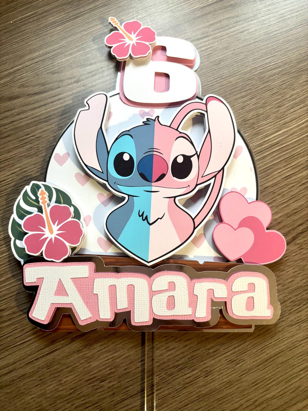 Stitch Topper - Personalised Cake Topper - Etsy