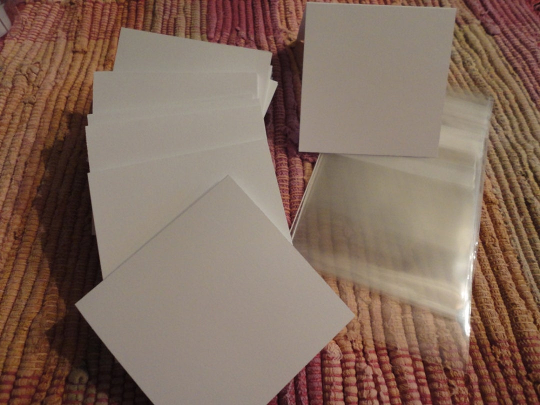 Blank Mini Cards White Set of 16 - Etsy