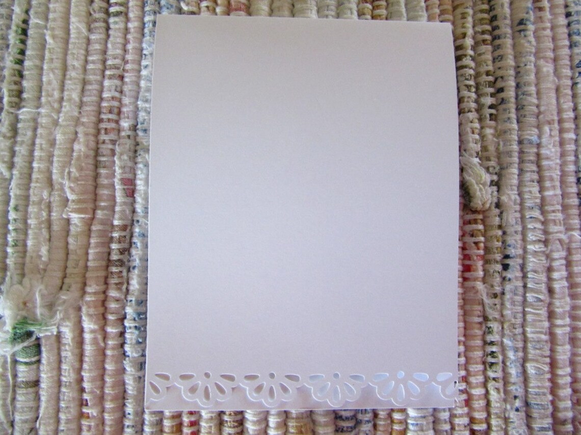 Blank Card Stock With Scallop Edge Pack of 12 - Etsy