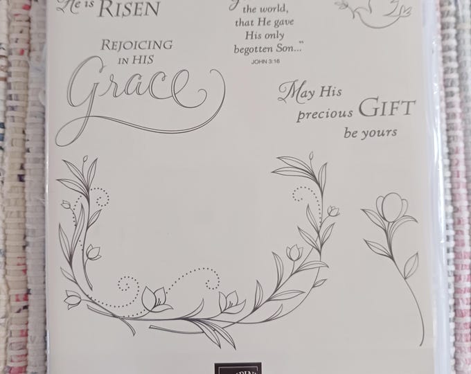 Stampin up Retired His Grace Stamp Set - Etsy
