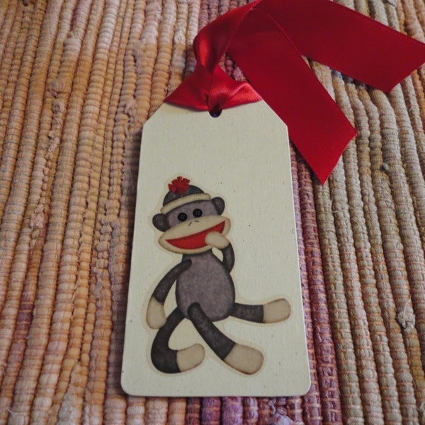 Sock Monkey Labels - Etsy