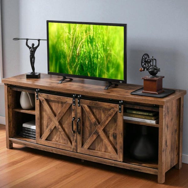 Rustic Tv Stand - Etsy