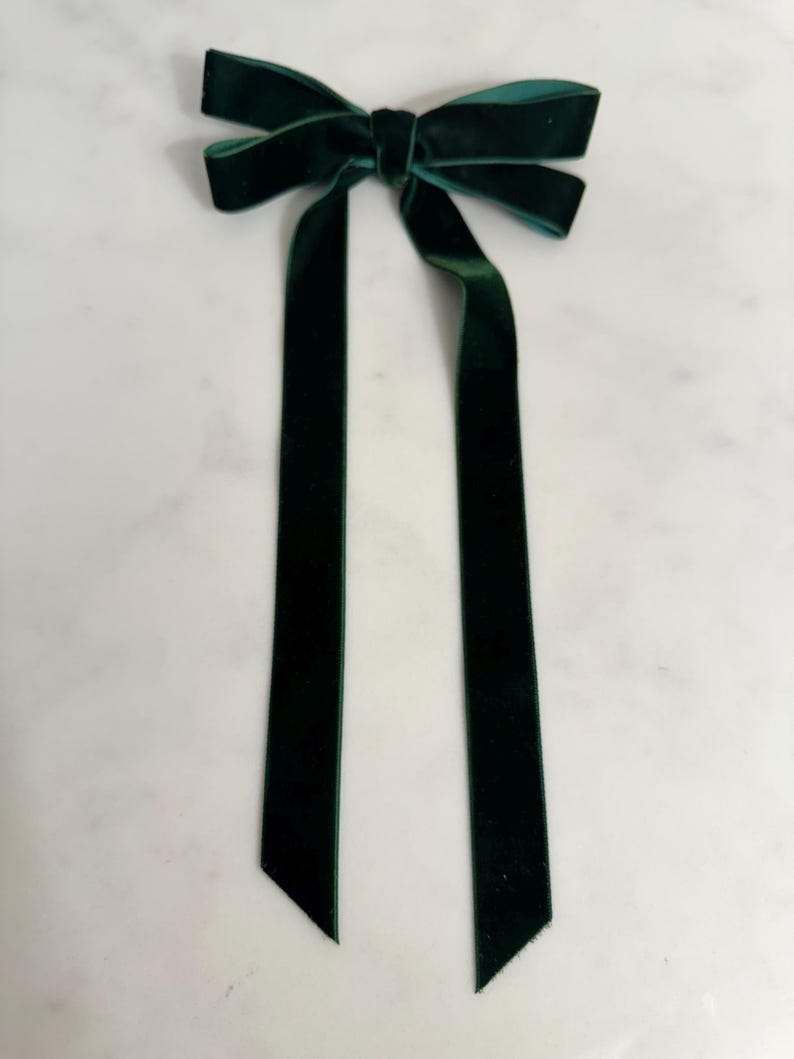 Hand-tied Velvet Bow With Clips | Holiday Velvet Bows for Decor ...