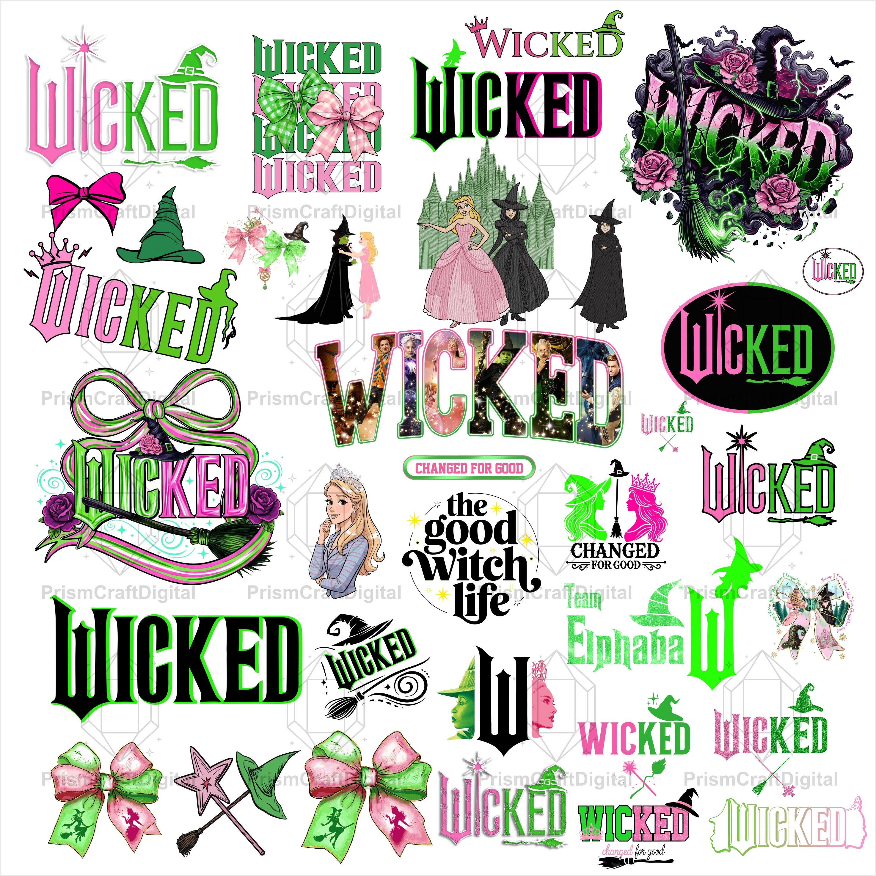 Wicked PNG Bundle, Elphaba & Glinda Clipart (digital Download) - Etsy