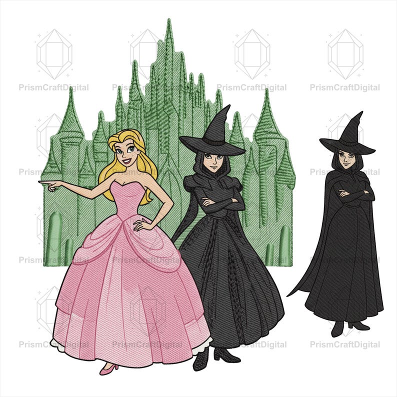 Wicked PNG Bundle, Elphaba & Glinda Clipart (digital Download) - Etsy