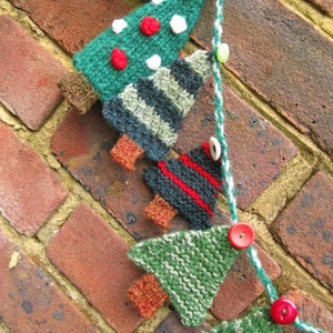 Christmas Tree Advent Garland Knitting Pattern - Etsy UK