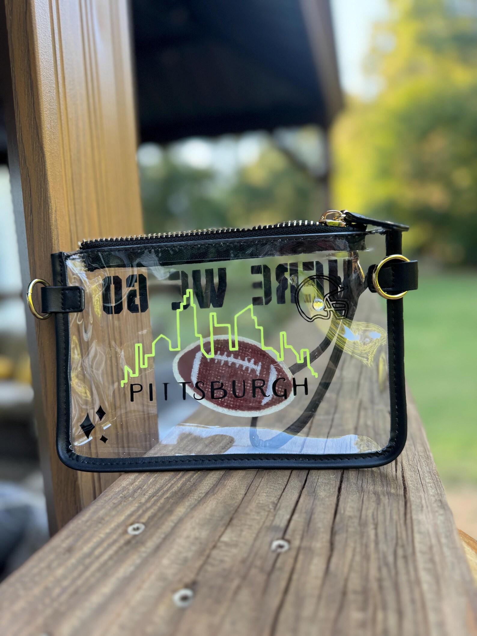 Pittsburgh Steelers Clear Stadium Bag: NFL Crossbody Wristlet - Etsy