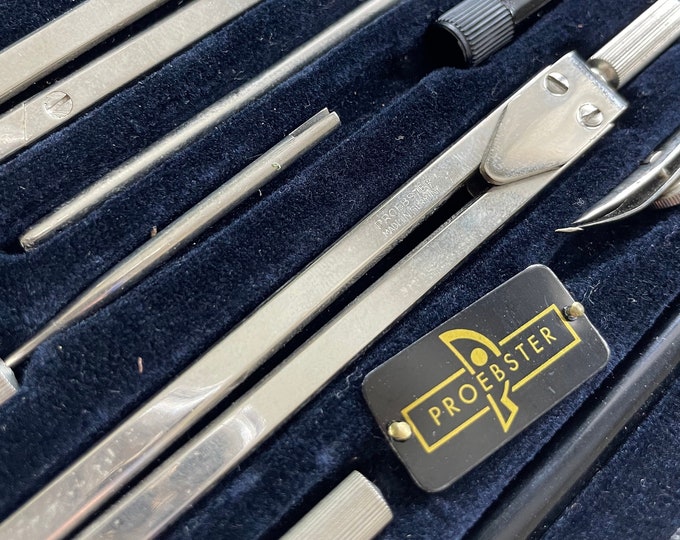 Proebster Technical Drawing Instrument Compass Set Made in Germany - Etsy