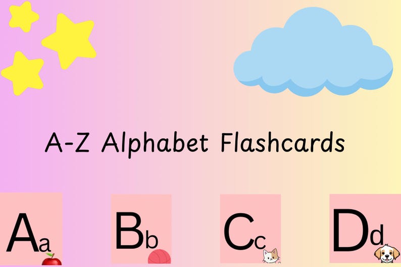 ABC Flashcards | Alphabet Learning Cards for Toddlers & Preschoolers ...