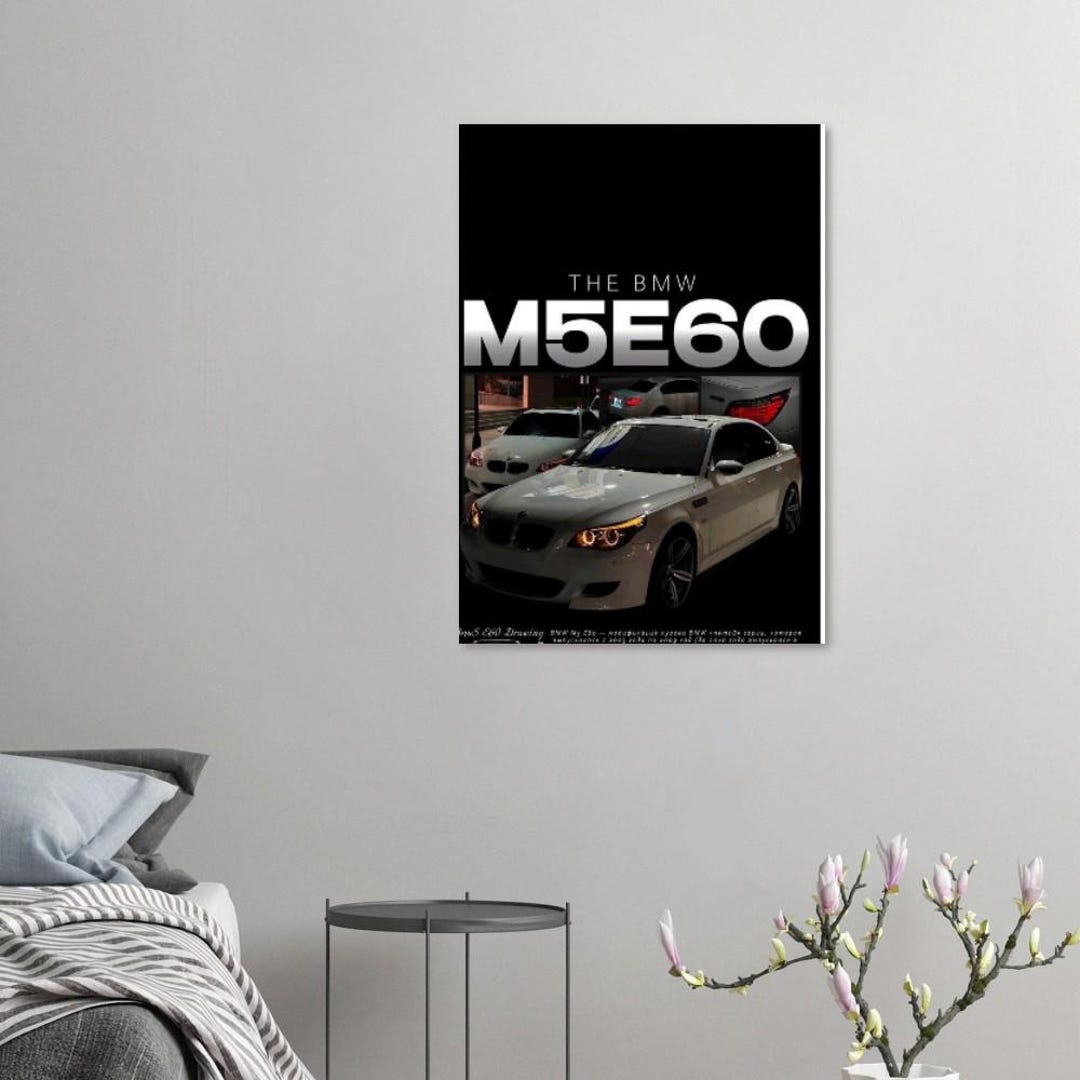 BMW M5 E60 Art Poster - Etsy