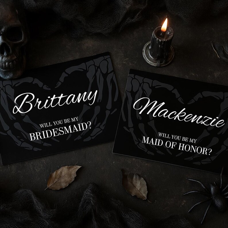 Editable Bridesmaid Proposal Card Canva Template | Maid of Honor ...