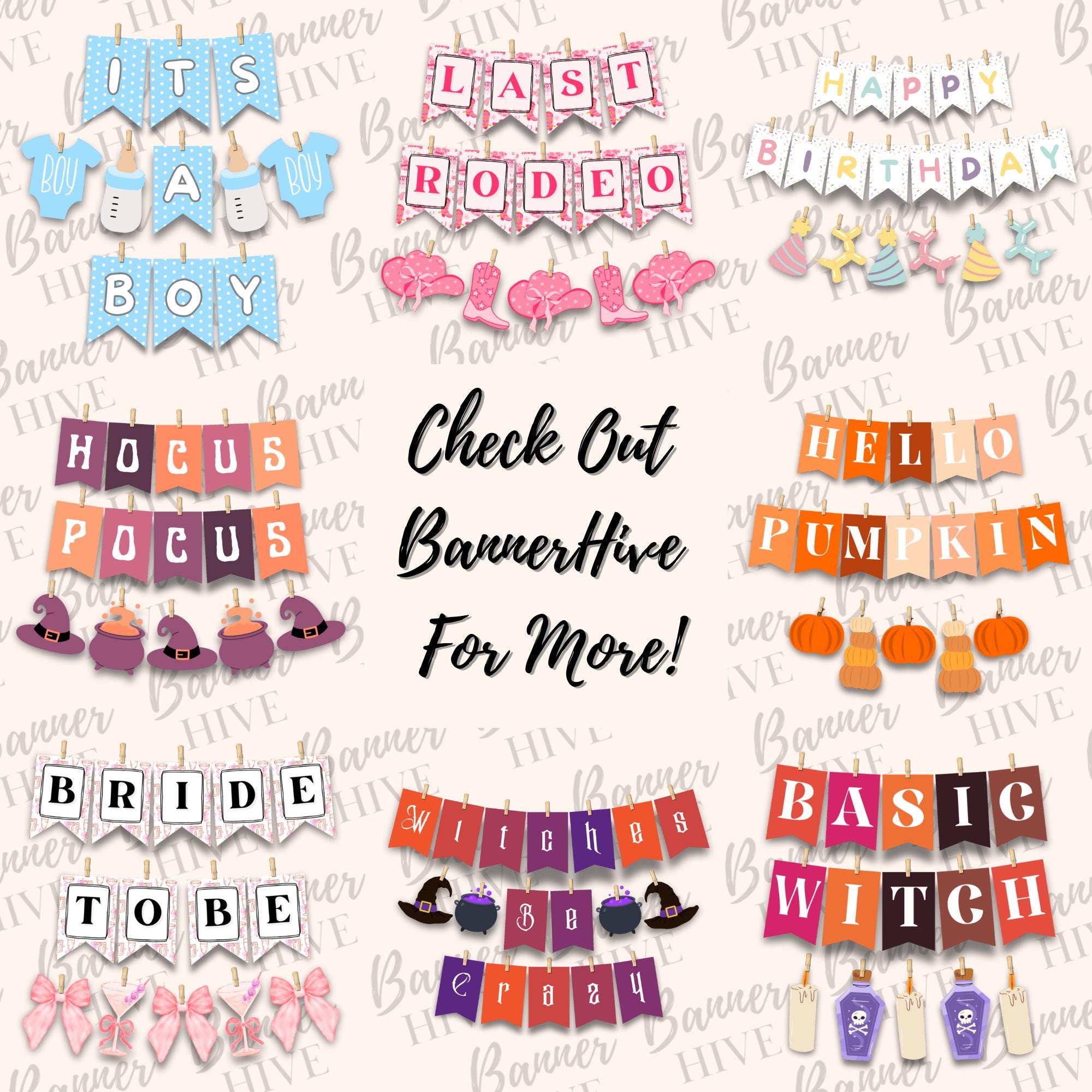 Merry Christmas Banner: Printable Garland Decoration (digital Download ...