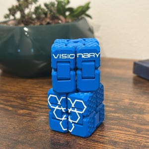 Custom 3D Printed Fidget Cube With Logo – Personalized Stress Relief ...